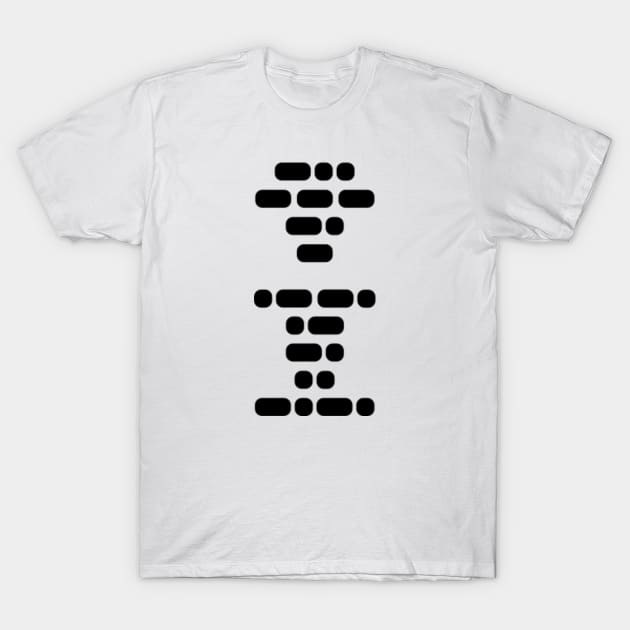 Don’t Panic (morse code) - Hitchhikers Guide To The Galaxy - T-Shirt | TeePublic